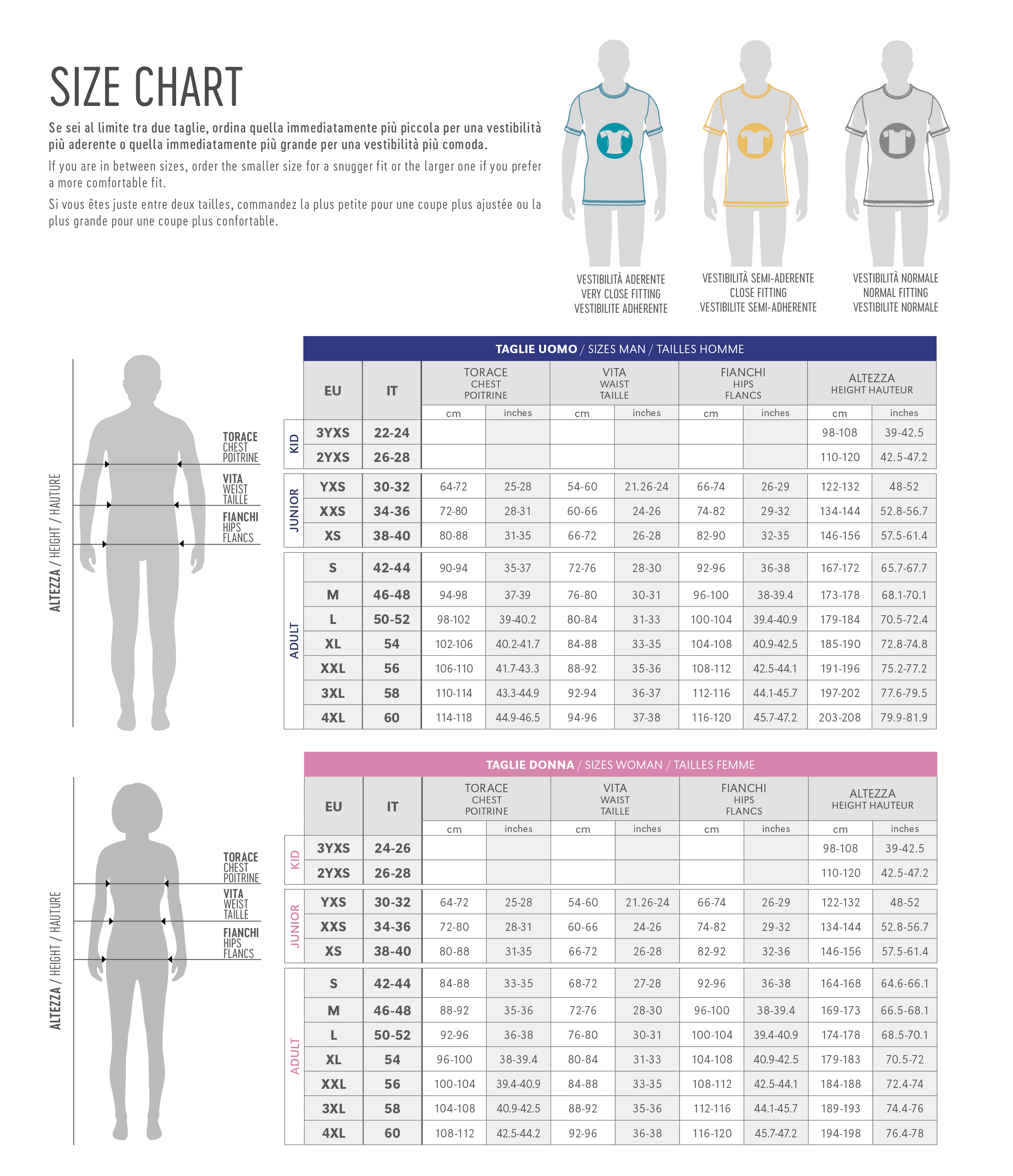 Størrelsesskema Errea - Sportsbag